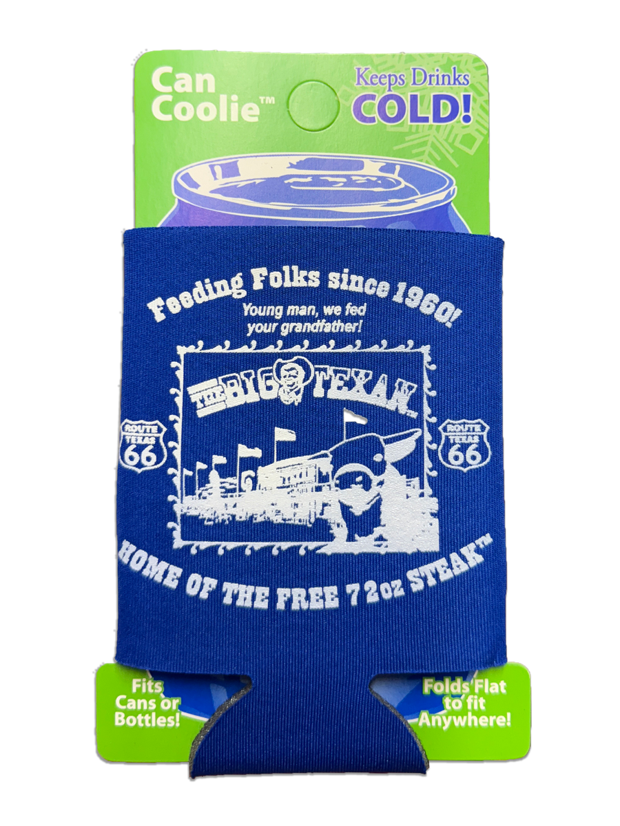 Big Texan Can Coolie – Blue Edition – The Big Texan