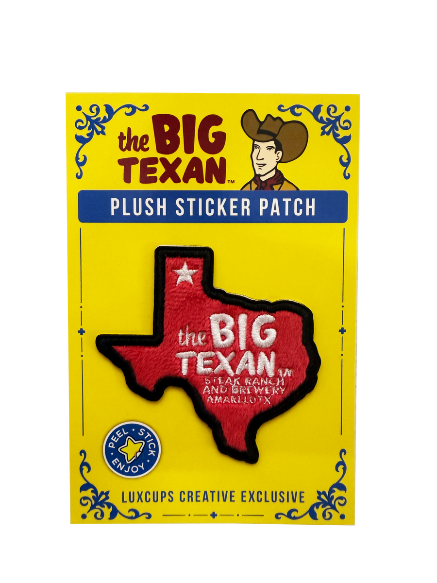 Big Texan Texas Shaped Plush Patch – The Big Texan